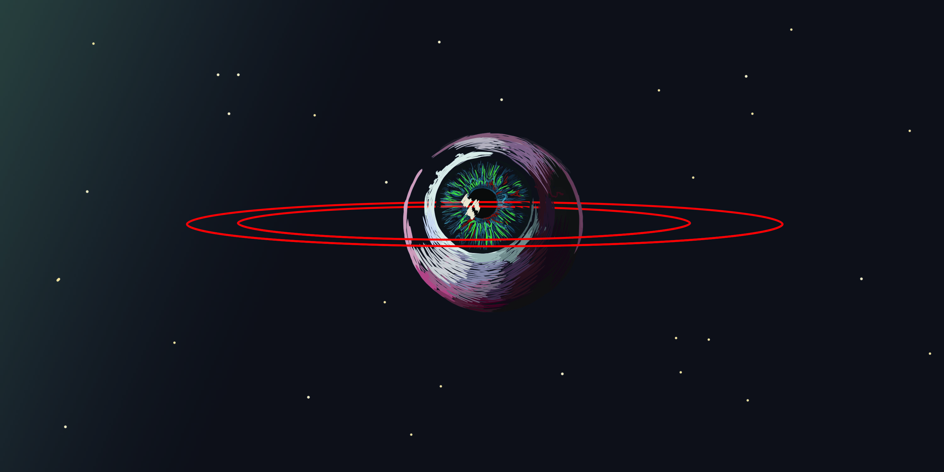 eye moon - Harmarium Portrait Art